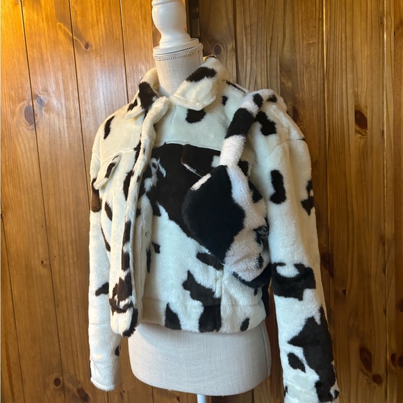 Ashley By 26 International | Jackets & Coats | Super Cute Cow Jacket ...